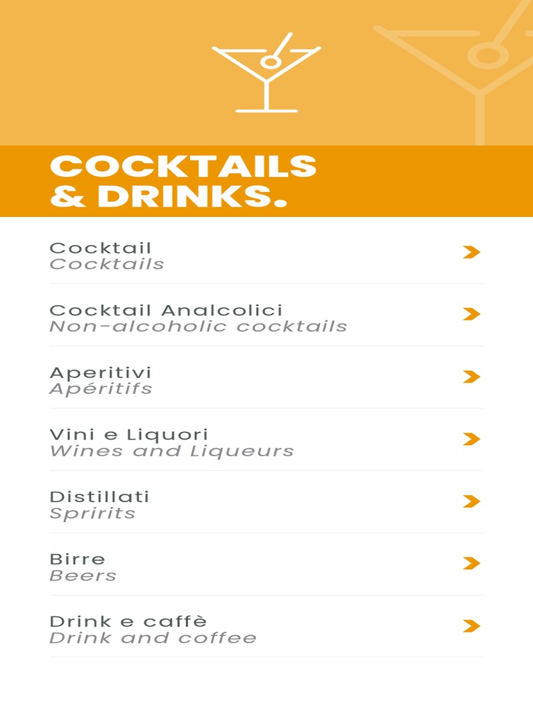 Bar List Standard | PDF | Martini (Cocktail) | Rum