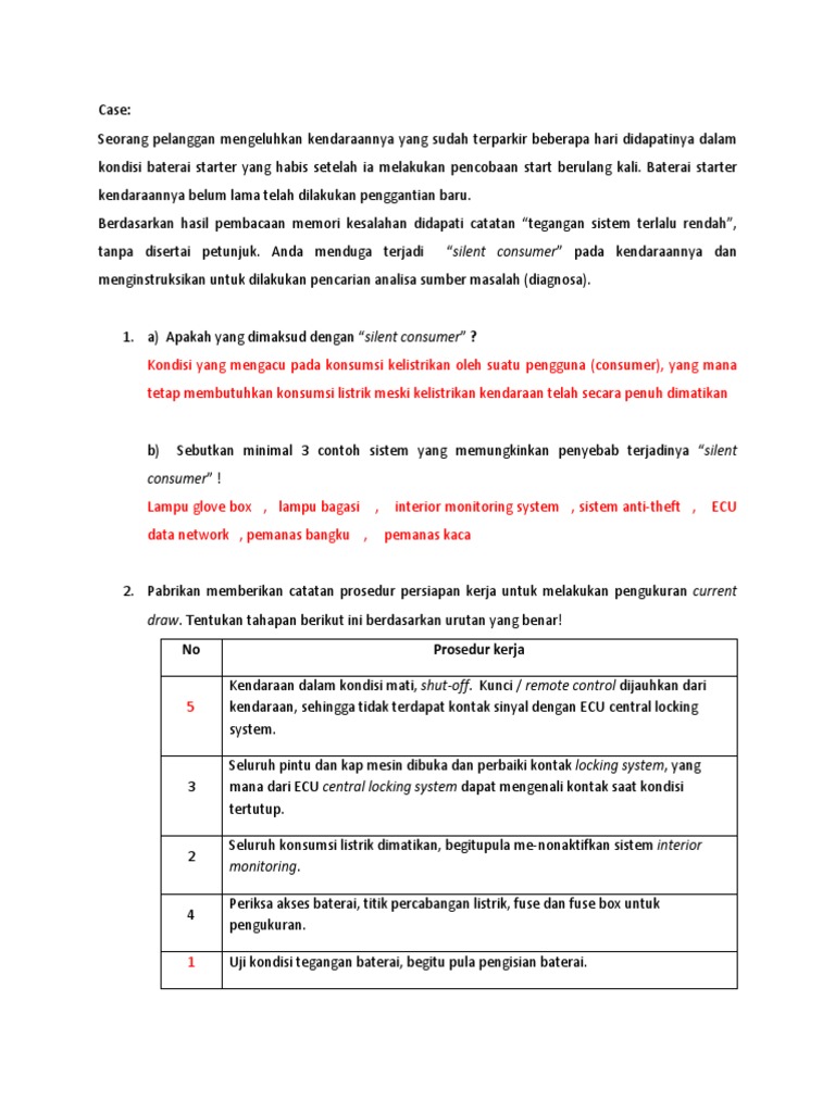 Parasitic Current Draw | PDF
