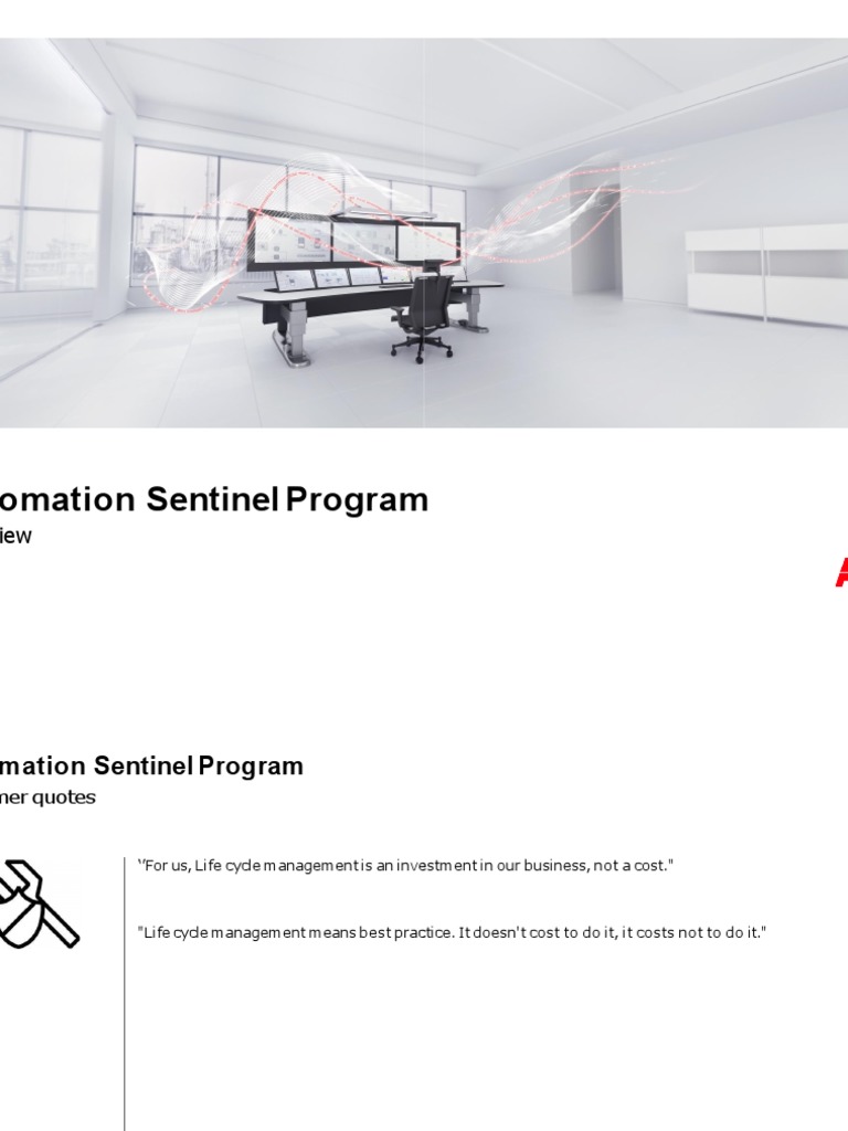 Automation_Sentinel_Program_Overview_Customer Presentation | PDF
