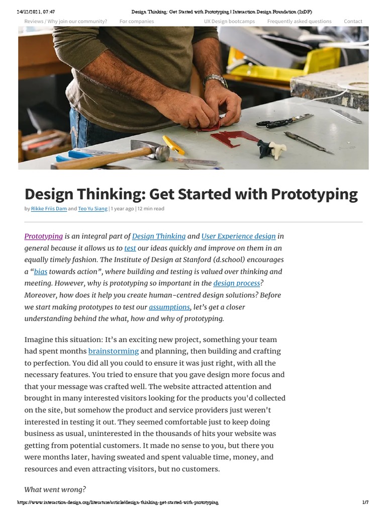 Design Thinking - Get Started With Prototyping - Interaction Design ...