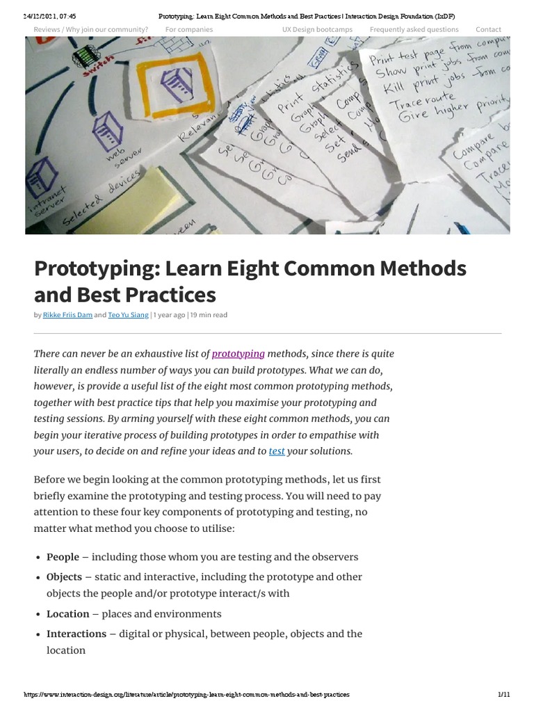Prototyping_ Learn Eight Common Methods and Best Practices _ Interaction Design Foundation (IxDF ...