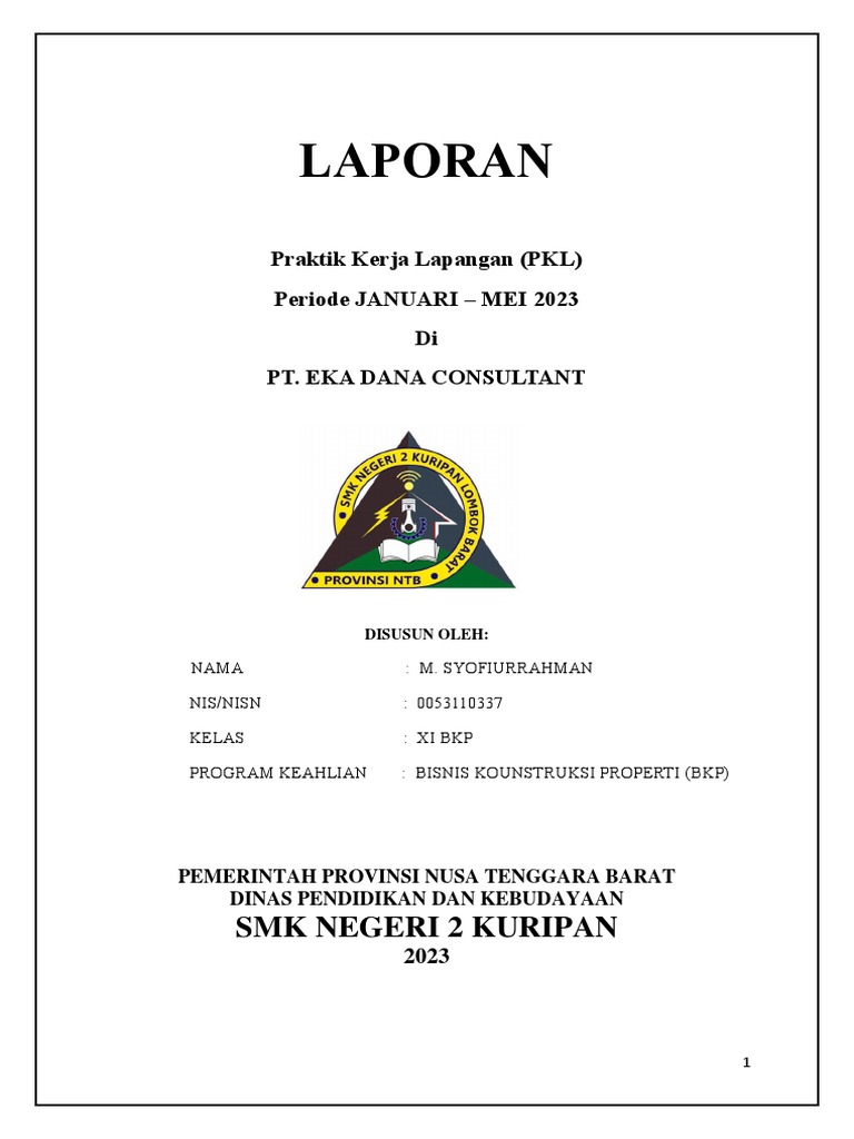 Contoh Laporan PKL | PDF
