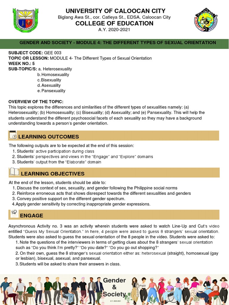 The Different Types of Sexual Orientation | PDF | Heterosexuality ...