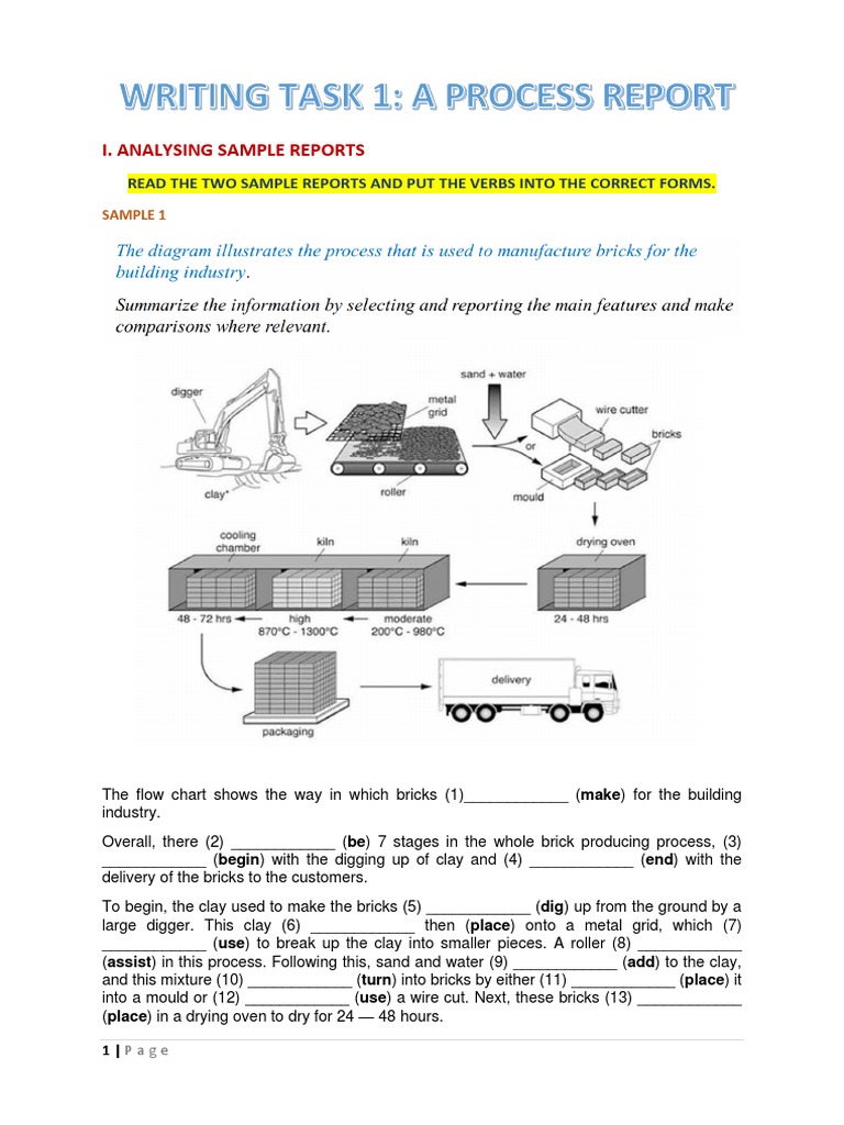 Writing A Process Report | PDF | Frog | Brick