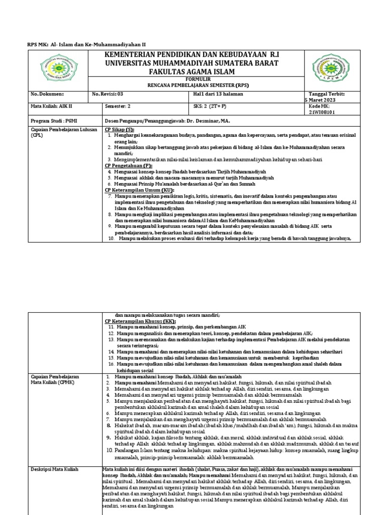 RPS Aik Ii Pgmi SMT Ii | PDF