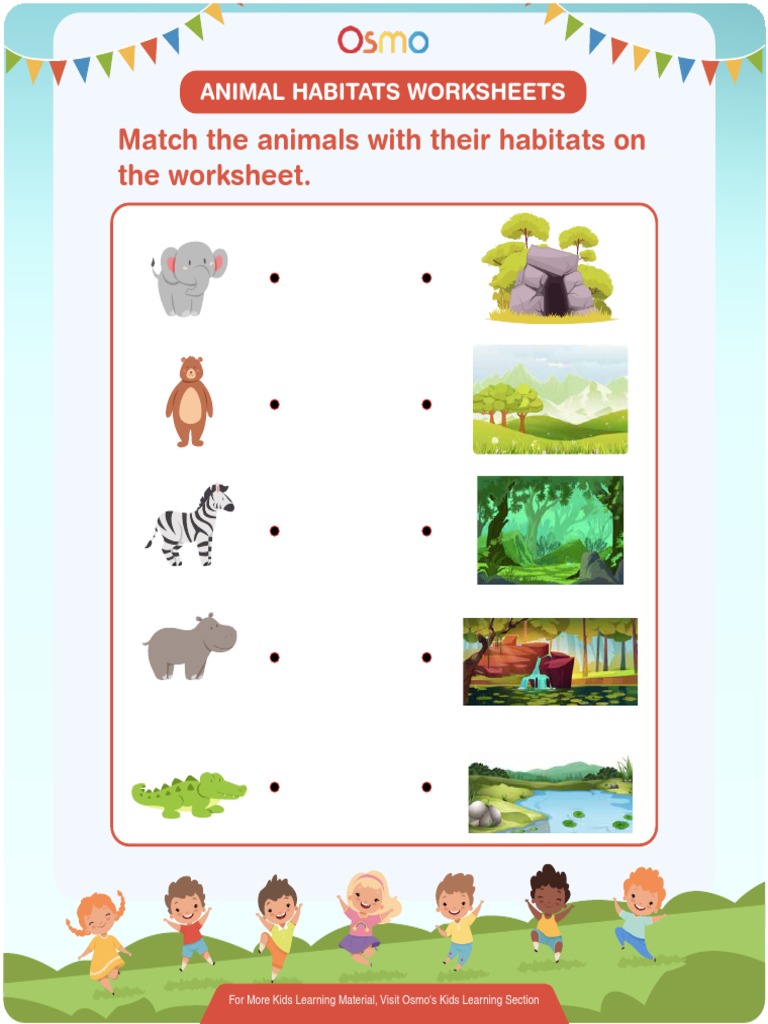Animal Habitats Worksheets | PDF | Language Arts & Discipline
