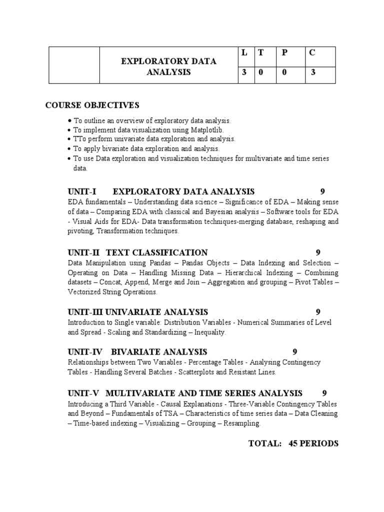 Exploratory Analysis | PDF | Time Series | Data Analysis