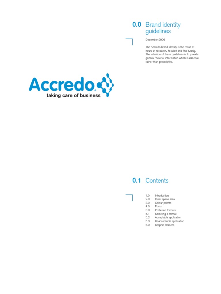 Accredo ID Manual | PDF | Brand | Arial