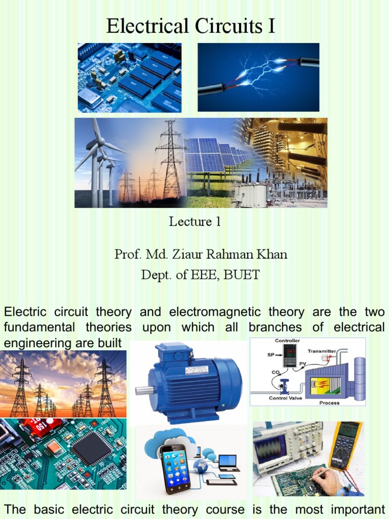 EEE 101 - Lec 1 | PDF | Voltage | Electric Current
