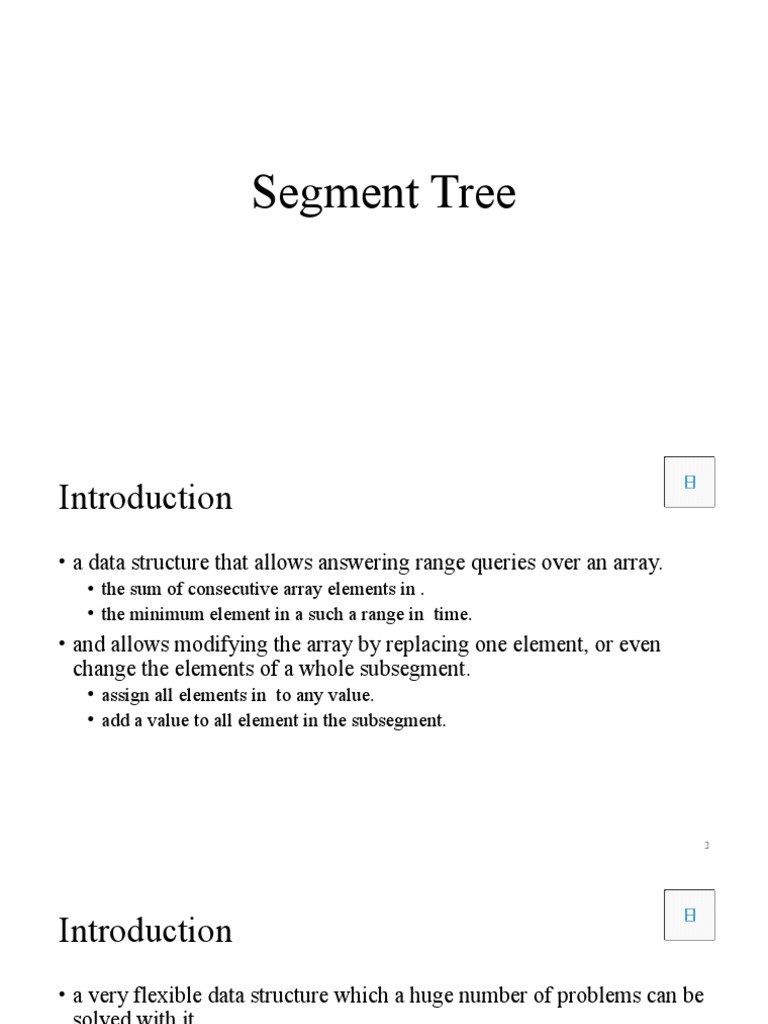 Segment Tree Pdf Matrix Mathematics Pointer Computer Programming