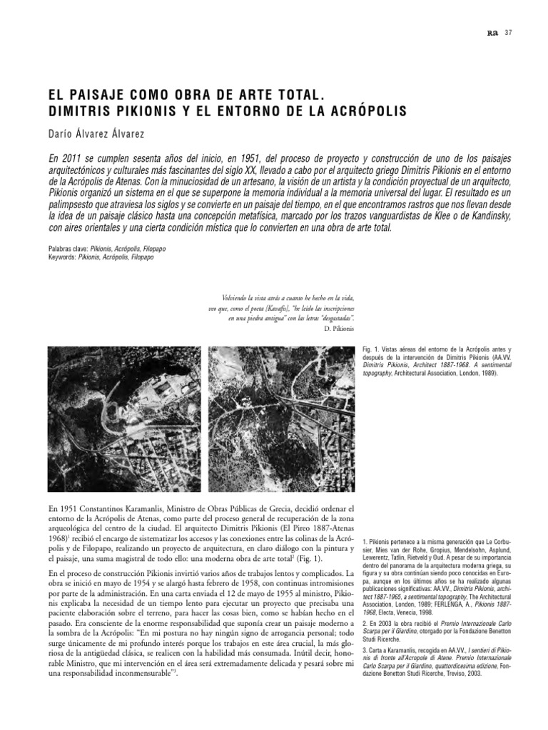 El Paisaje Como Obra de Arte Total Dimit | PDF