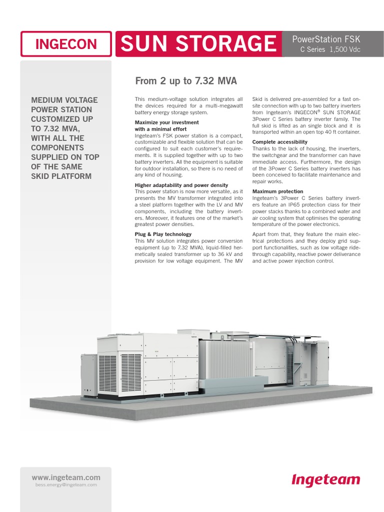 Ingecon Sun Storage FSK C Series 1500v Datasheet en 2021 12 | PDF ...