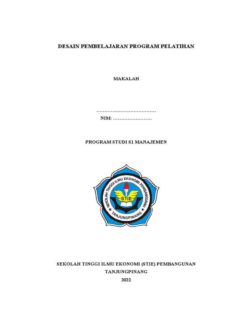 Desain Program Pembelajaran Pelatihan | PDF