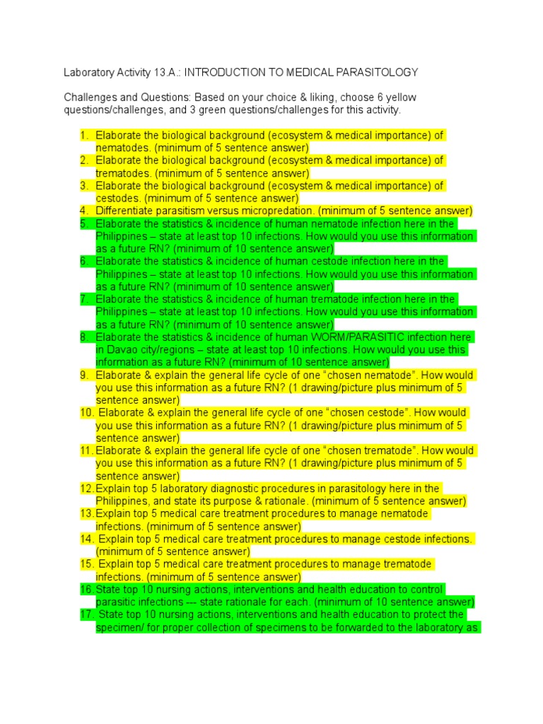 Laboratory Activity 13 Pdf 