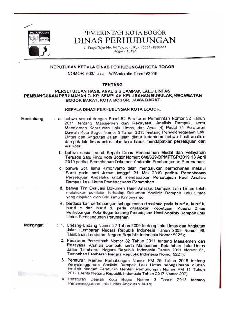 Andalalin Rekom | PDF