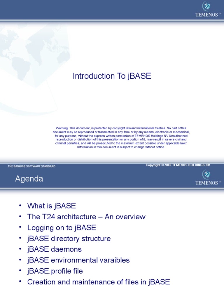 jBASE | PDF | Computer File | Directory (Computing)