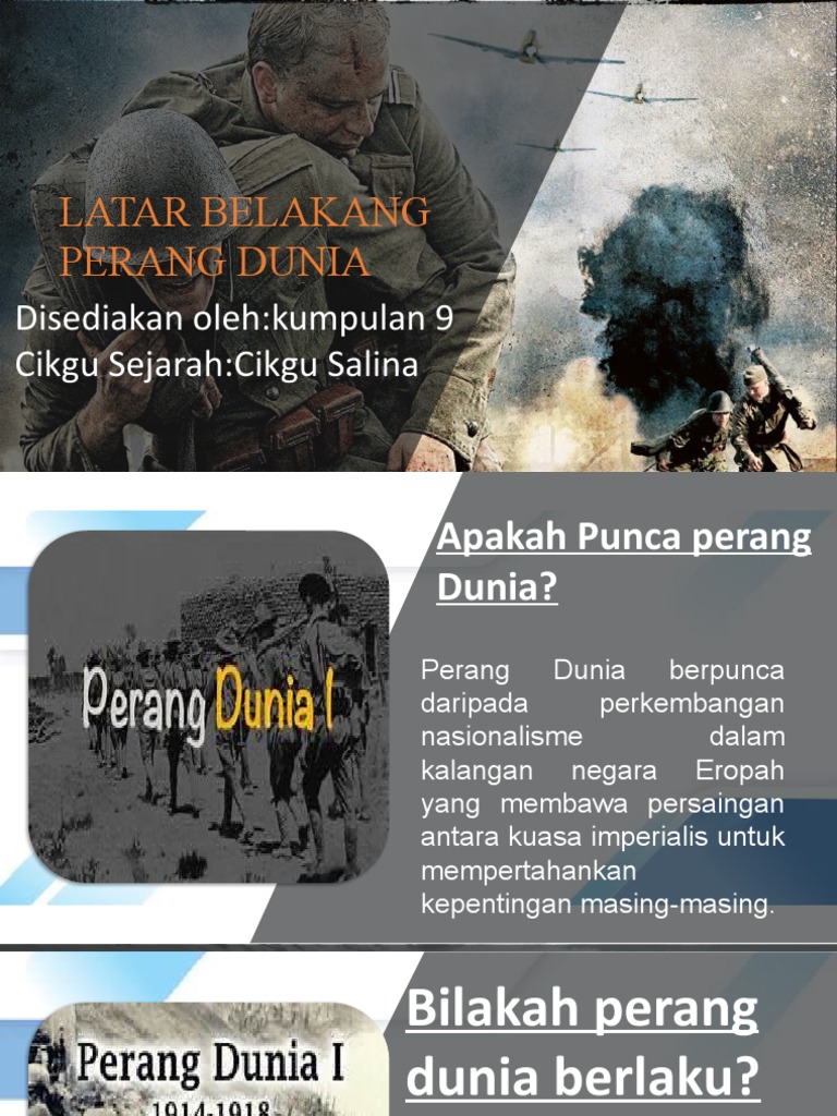 Sejarah Kumpulan 9 PPTX (3.1) Perang Dunia-1 | PDF
