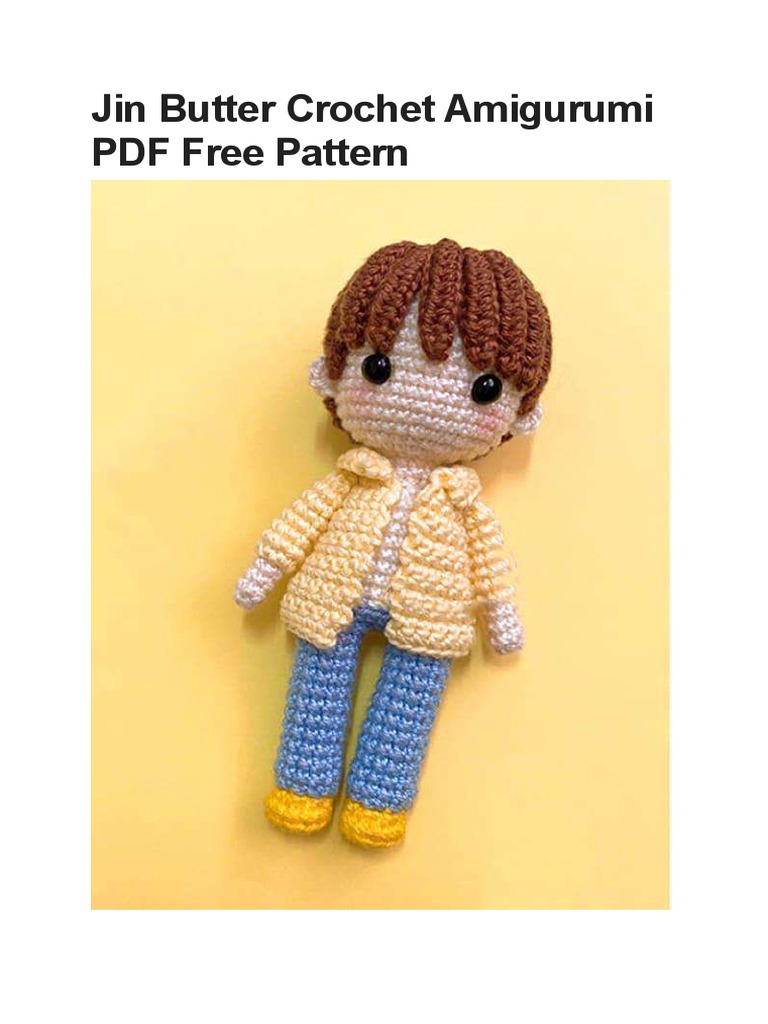 Jin Butter Crochet Amigurumi PDF Free Pattern | PDF | Crochet | Amigurumi