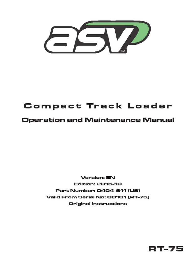 RT-75 Operation & Maintenance Manual | PDF | Elevator | Hazards