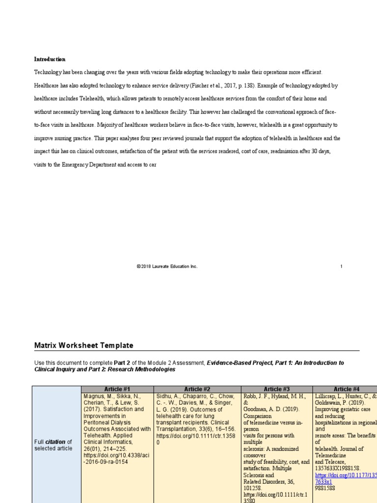 Part 1 Assignment TEMPLATE | PDF