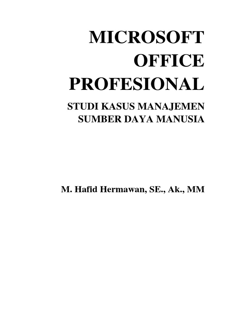 Modul Studi Kasus MSDM | PDF