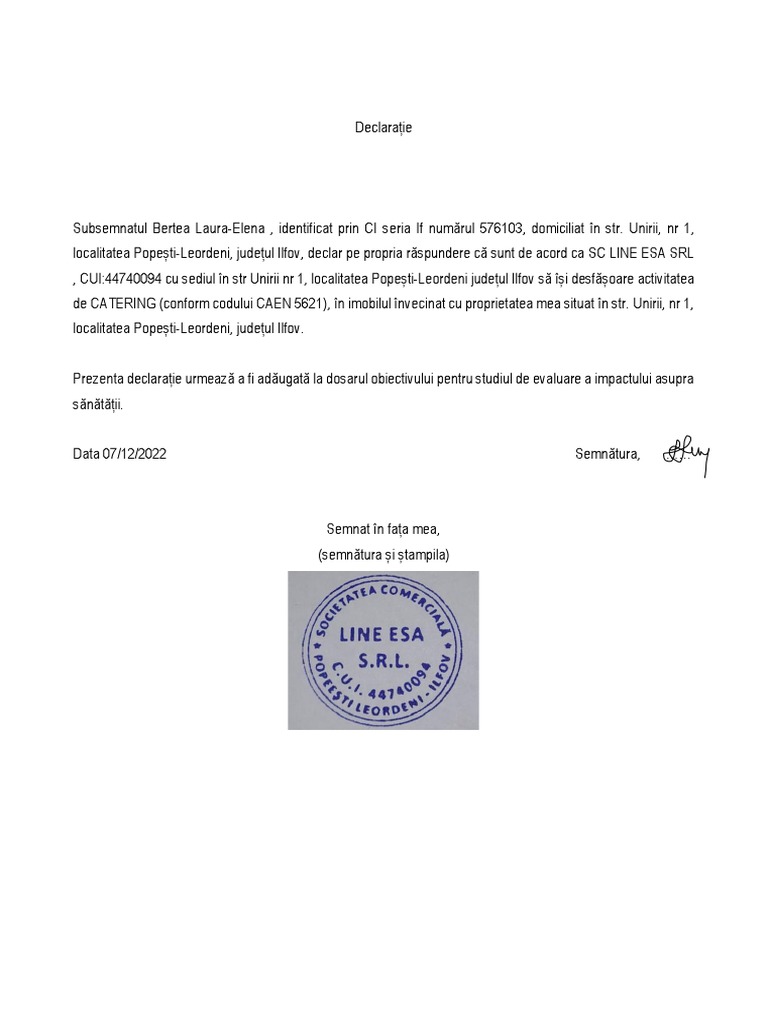 _Model acord vecini. | PDF