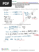 Pembahasan OSP Matematika 2024 | PDF