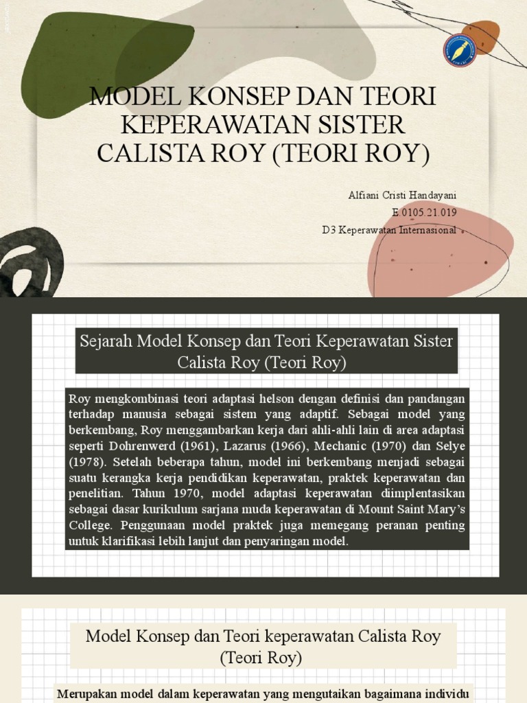 Teori Sister Calista Roy | PDF