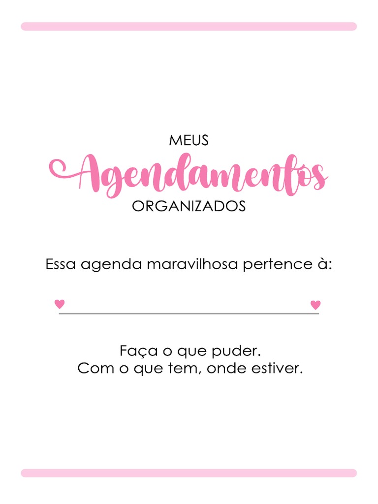 Agendamentos SEM HORÁRIOS | PDF