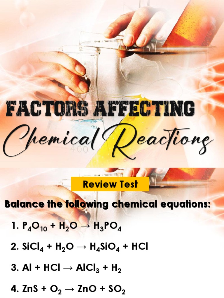Q4-WEEK 7-Factors Affecting Chemical Reactions | PDF