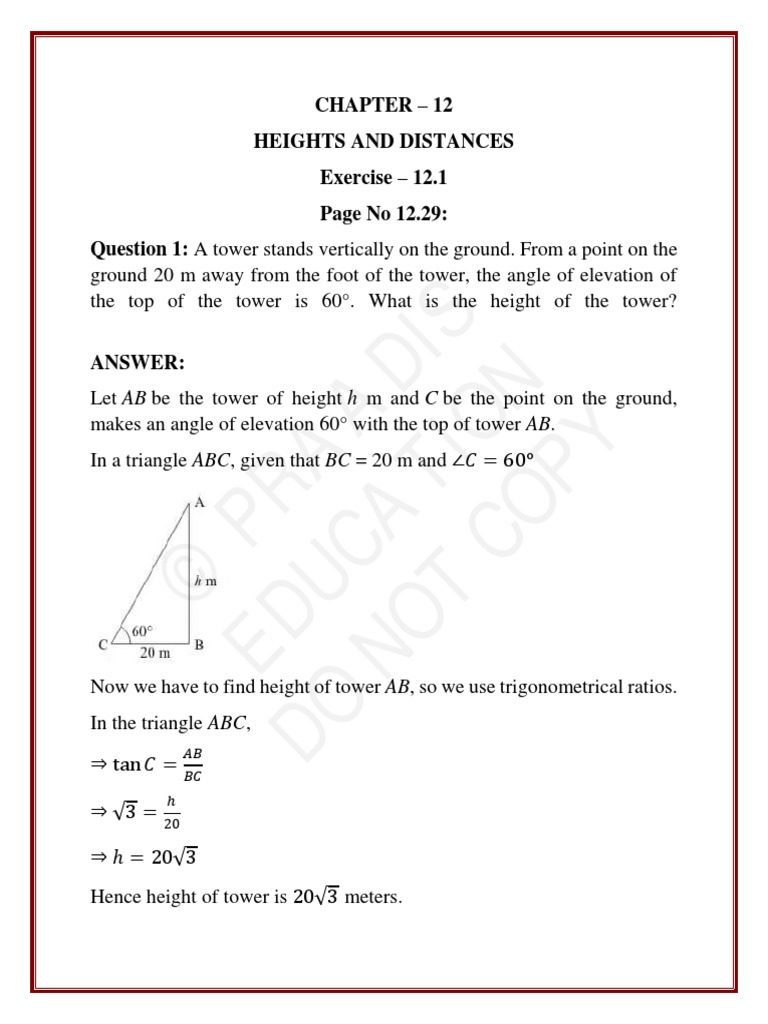 Chapter 12 | PDF | Triangle | Trigonometry