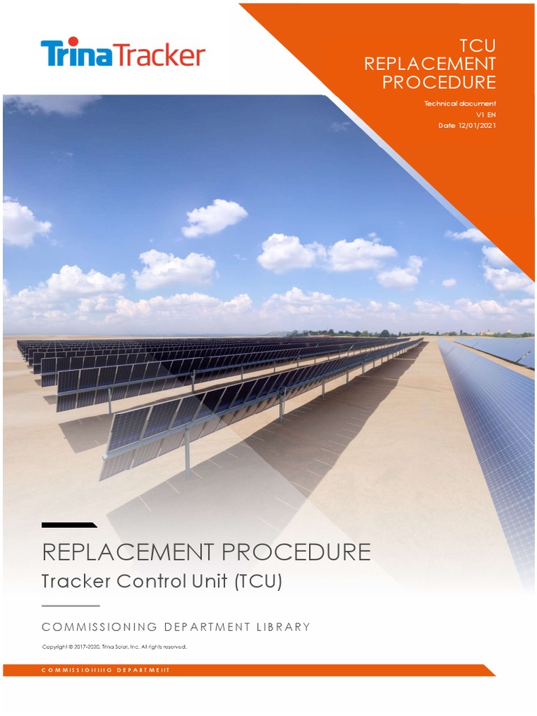 P4Q Tracker Control Unit TCU - Replacement Procedure - V1 - END | PDF