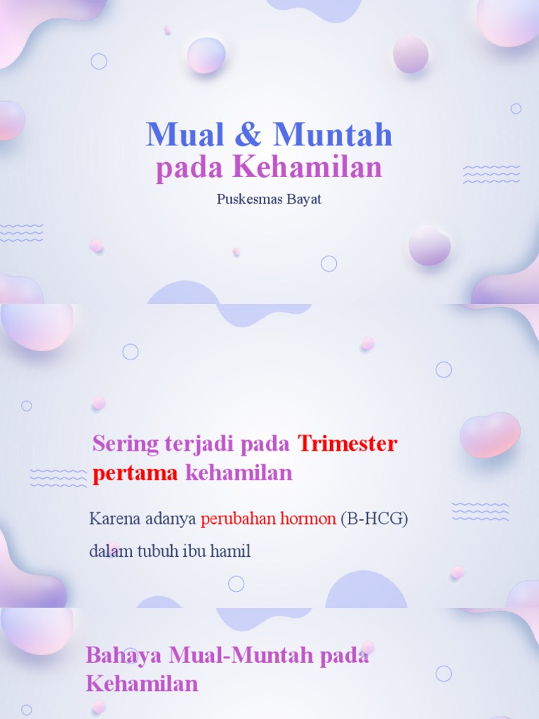 Mual-Muntah Kehamilan | PDF