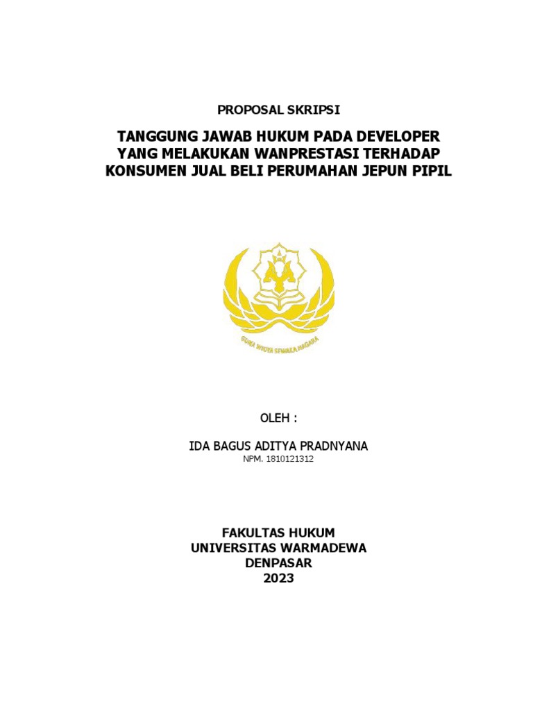 Proposal Skripsi GUS ADIT | PDF