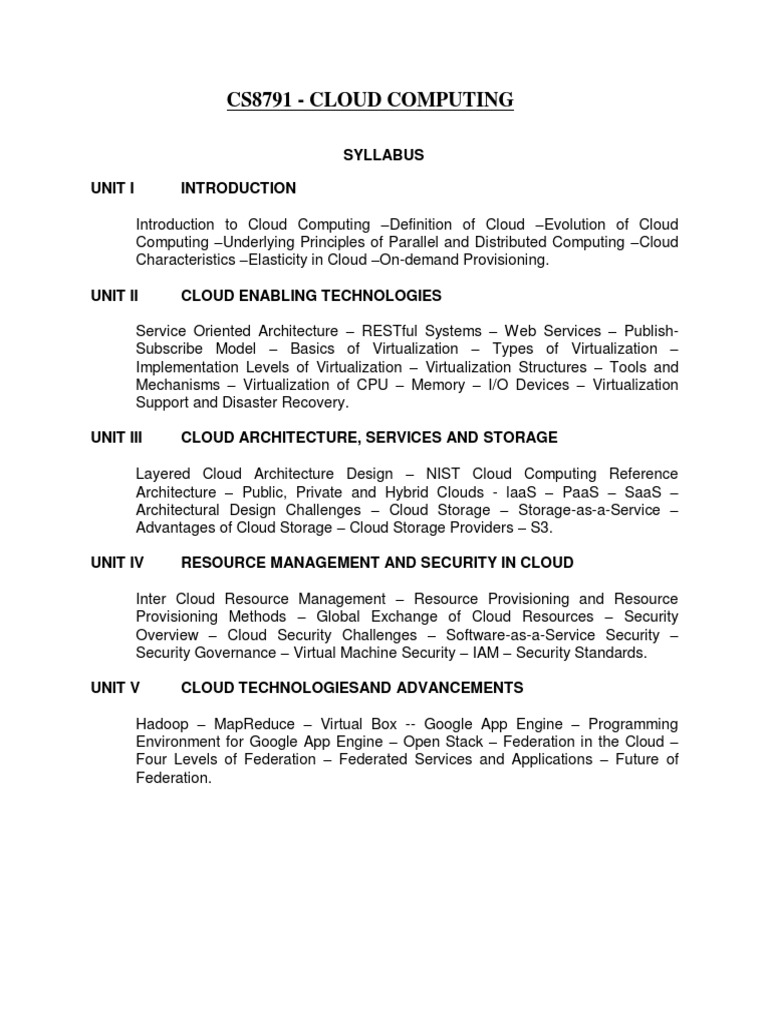 CS8791-CLOUD COMPUTING-931237381-CS8791CC | PDF
