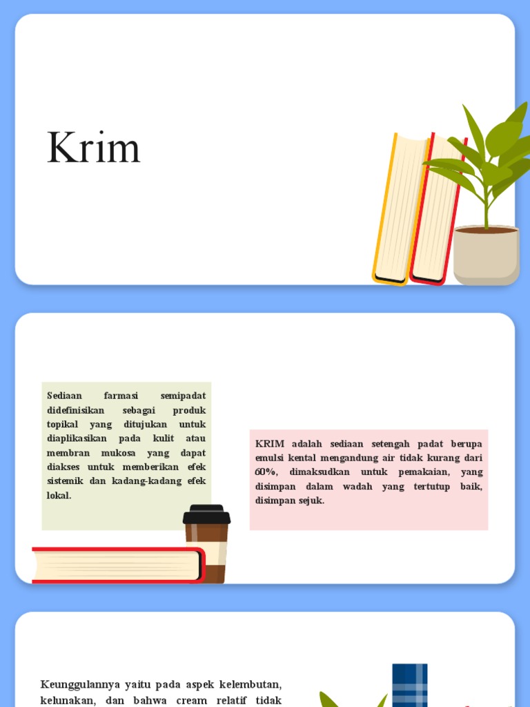 Jenis dan Kriteria Krim Emulsi | PDF
