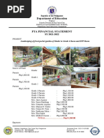 Pta Accomplishment Report 2023 | PDF