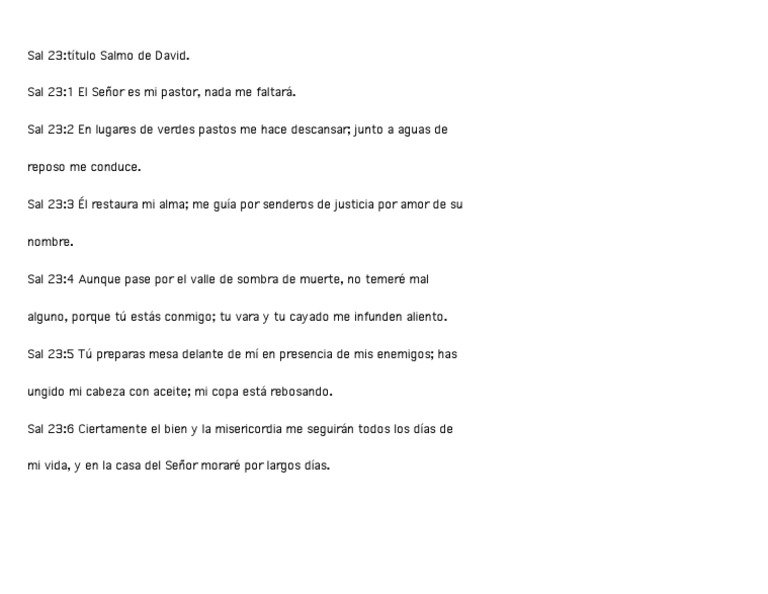 Salmo 23 | PDF