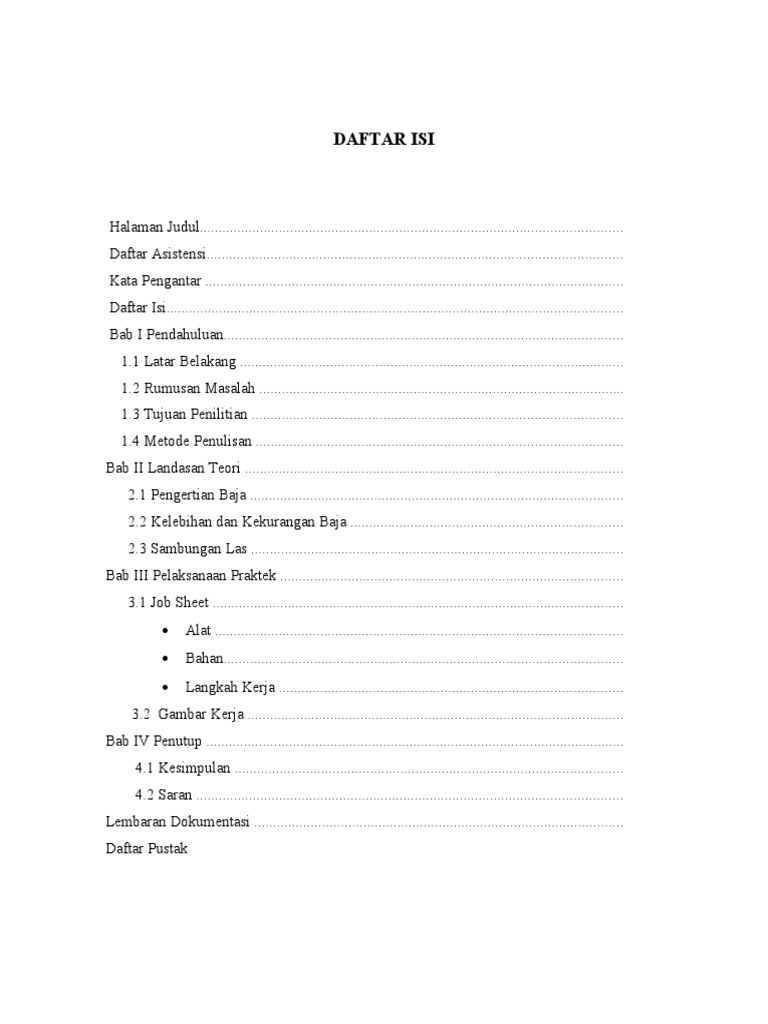 Laporan Praktek Baja Awa | PDF