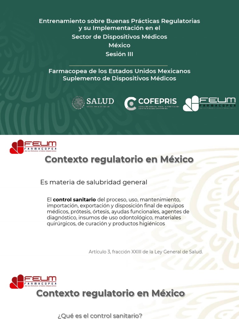 FEUM Suplemento de DMs | PDF | Dispositivo médico | Cuidado de la salud