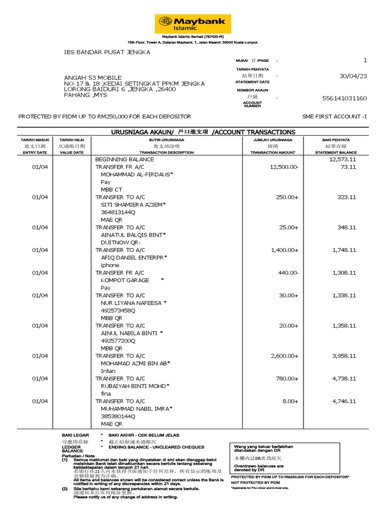 April 2023 Maybank | PDF