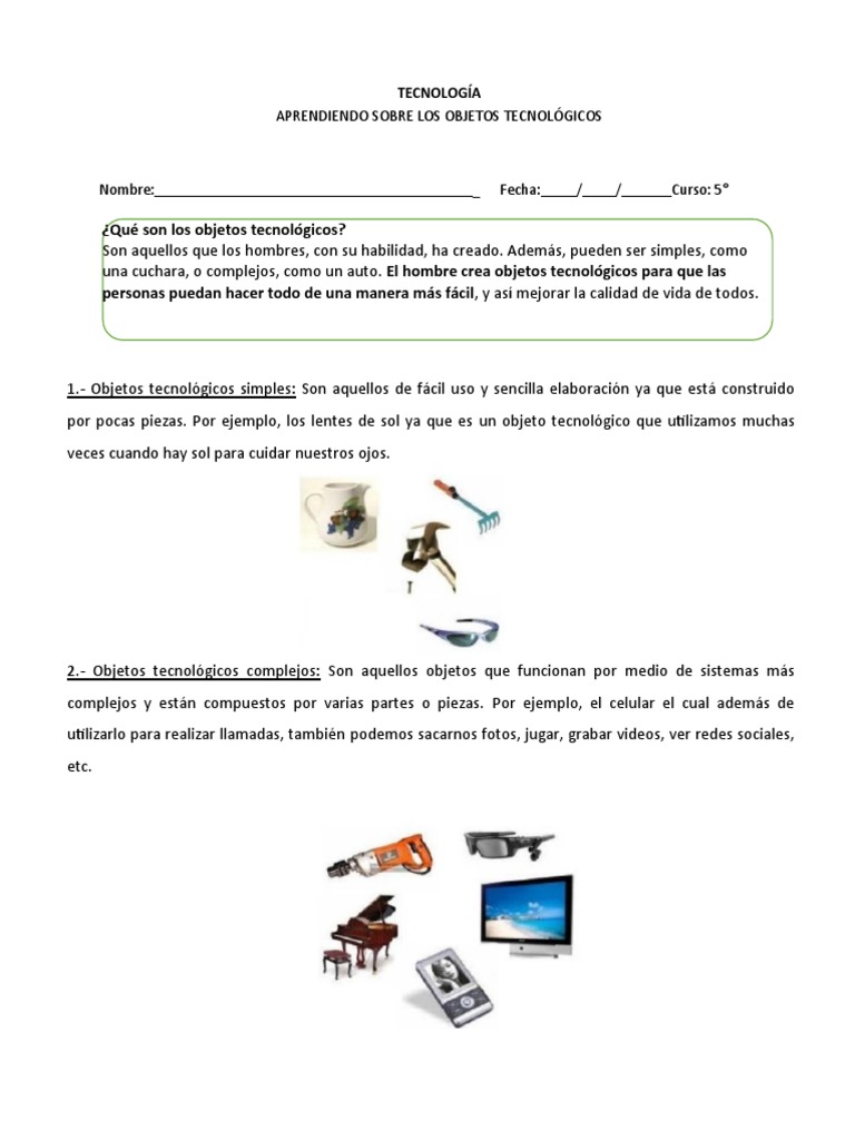 Guia 5 Objetos | PDF