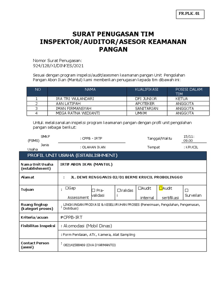 DFI Tugas Pengumpulan Form 3B - Ira Tri W | PDF