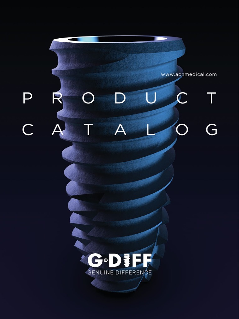 Catálogo de Implantes GDIFF | PDF | Federal Food | Dental Implant