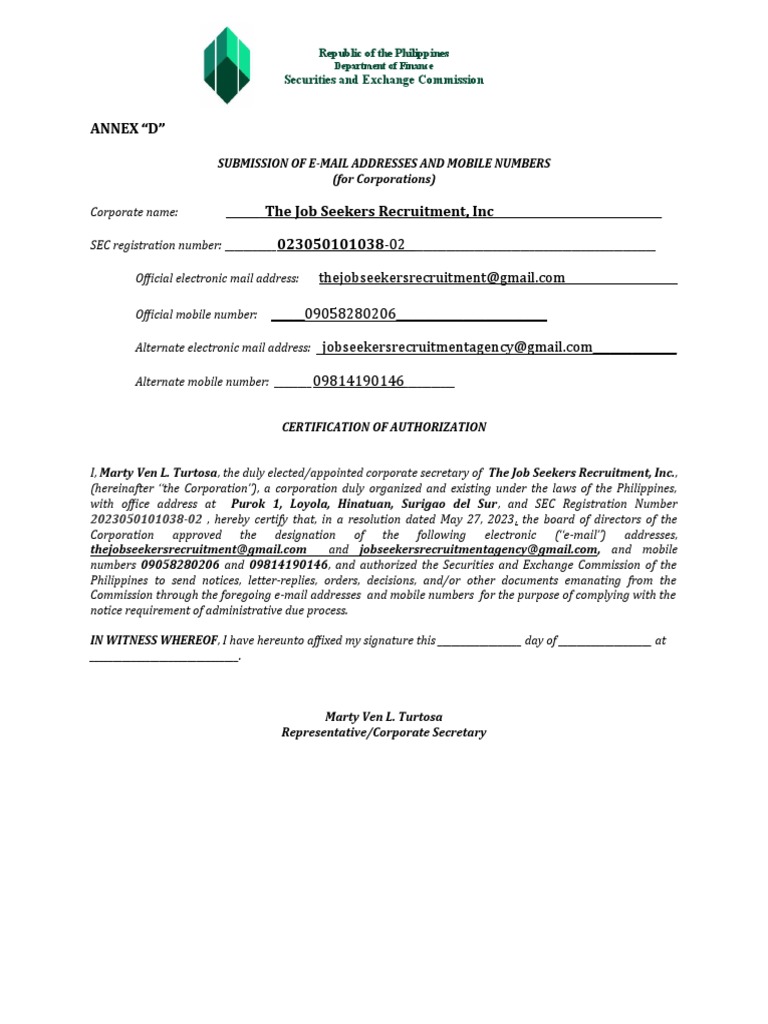 2020form - MC28s2020 Annexes D To G | PDF