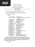 Minutes of Lupon Tagapamayapa Meetings | PDF