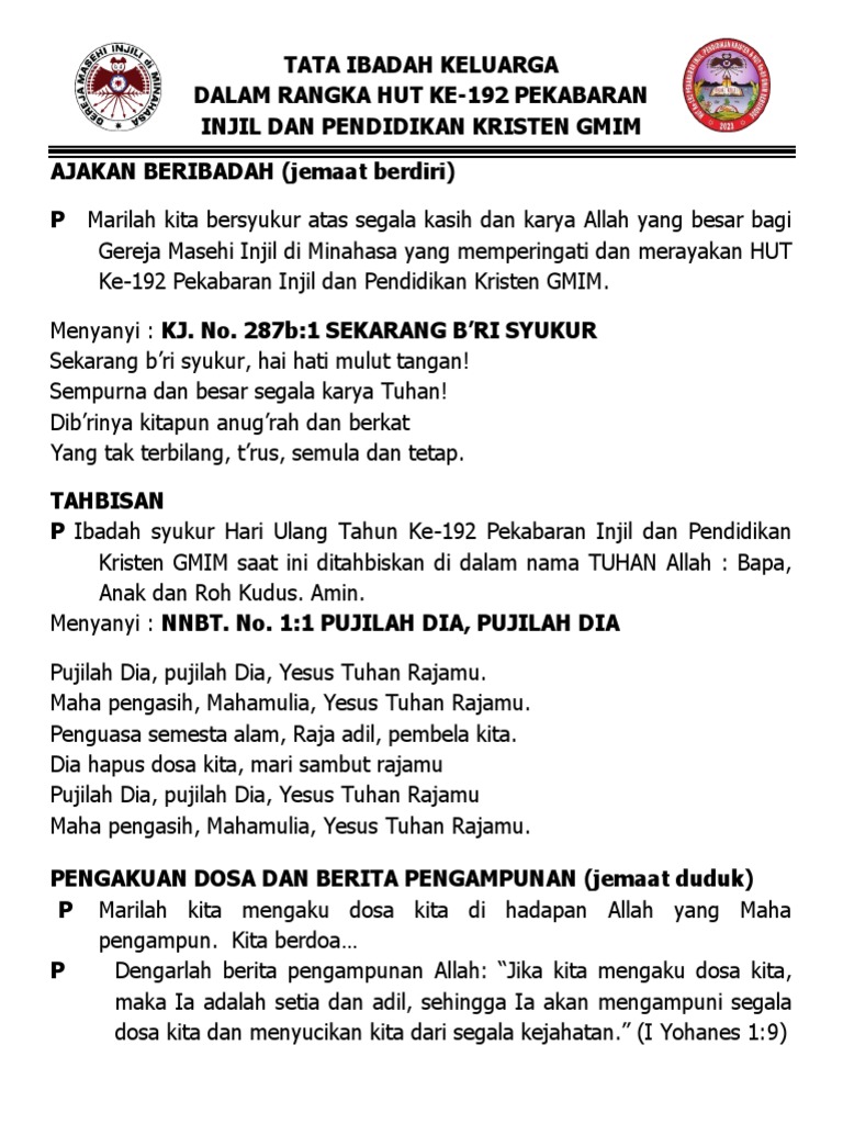 Tata Ibadah Keluarga | PDF