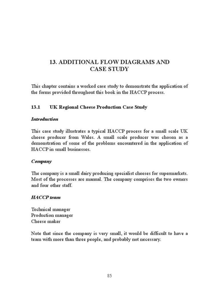 HACCP A Toolkit For Implementation Additional Diagram and Case Study 9781849732086-00085 | PDF ...