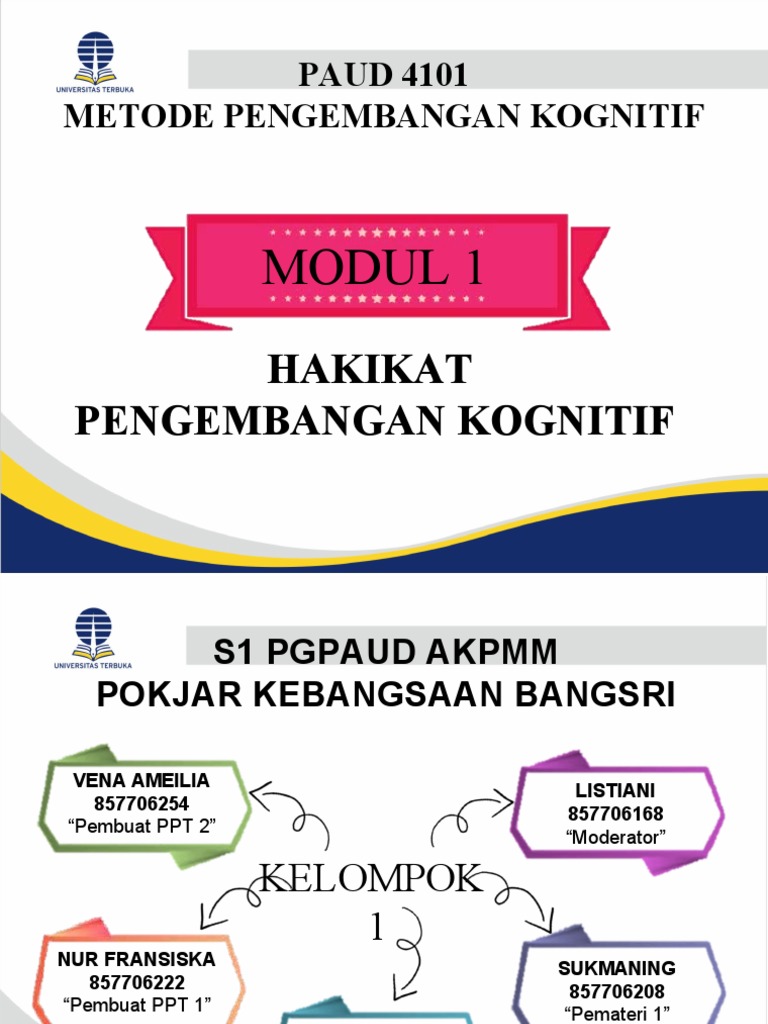 MODUL 1 Metode Pengembangan Kognitif | PDF