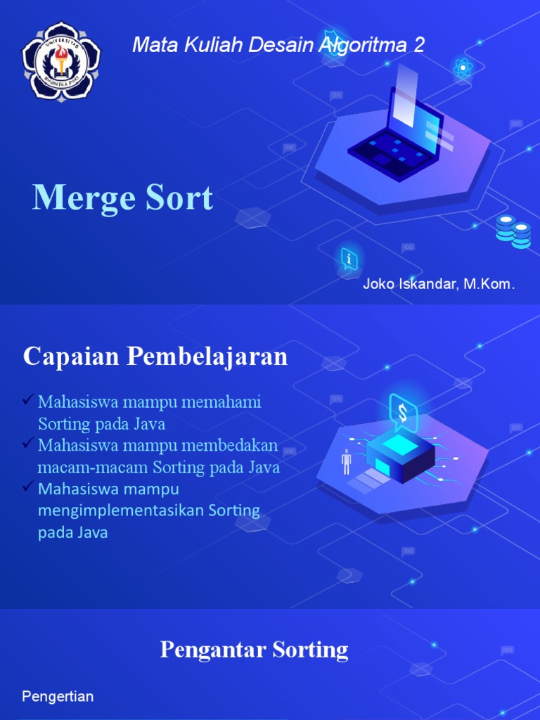 08 - Strategi Pengurutan (Merge Sort) | PDF